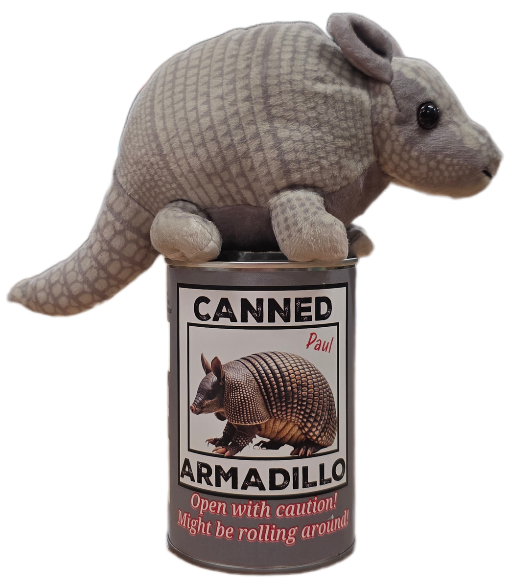 Canned Gifts - Canned Armadillo | Stuffed Animal Plush w/Funny Jokes o ...