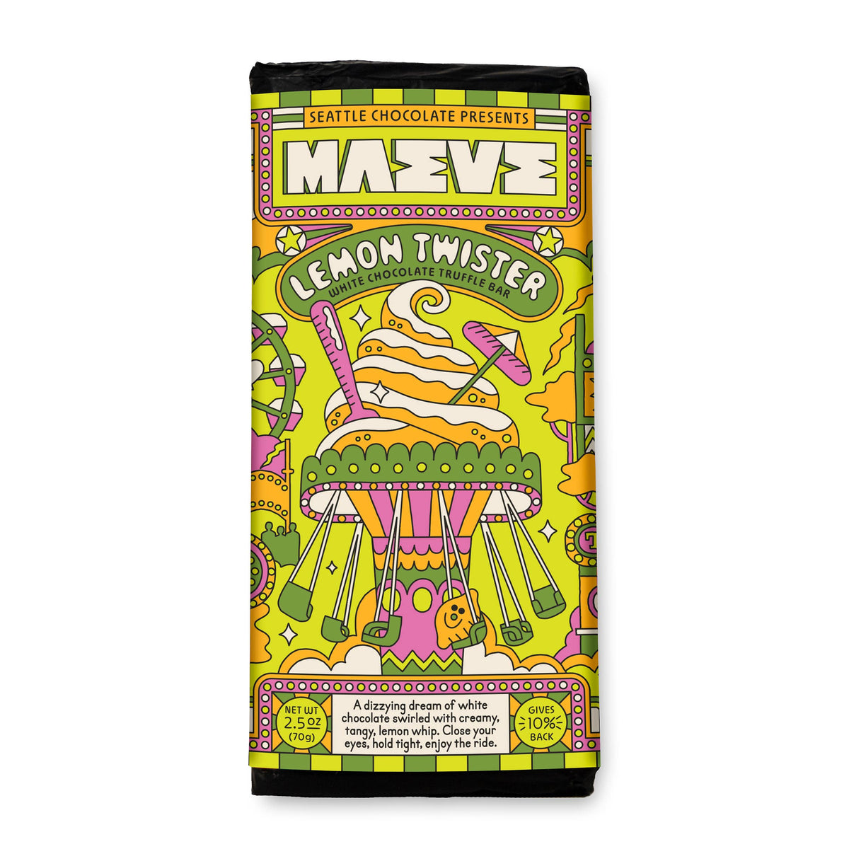 Seattle Chocolate Presents MAEVE - New! Summer - Lemon Twister Truffle ...