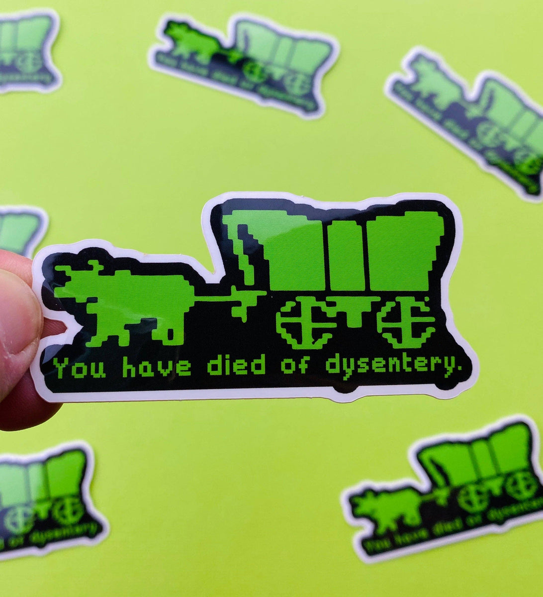Otto's Grotto - Oregon Trail Retro Gaming Sticker, Funny 80s Decal for ...