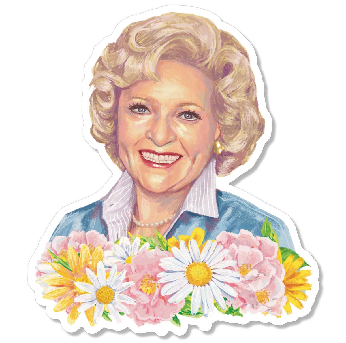 Ambar Del Moral - Betty White Sticker – Jon Henry General Store