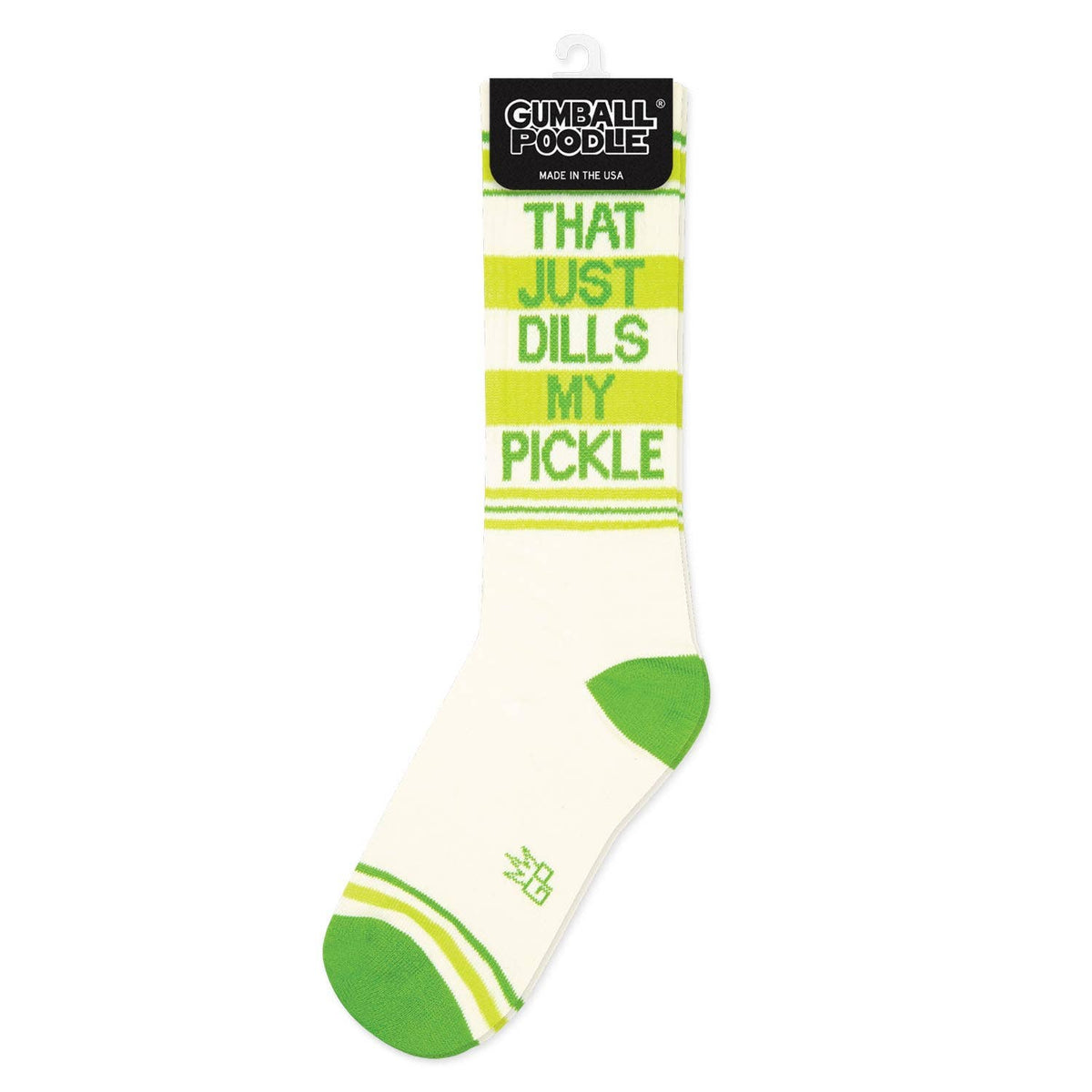 Gumball Poodle - That Just Dills My Pickle Gym Crew Socks – Jon Henry ...