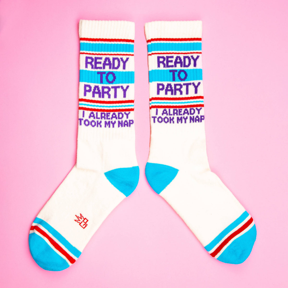 Gumball Poodle - Ready to Party I Already Took My Nap Gym Crew Socks ...