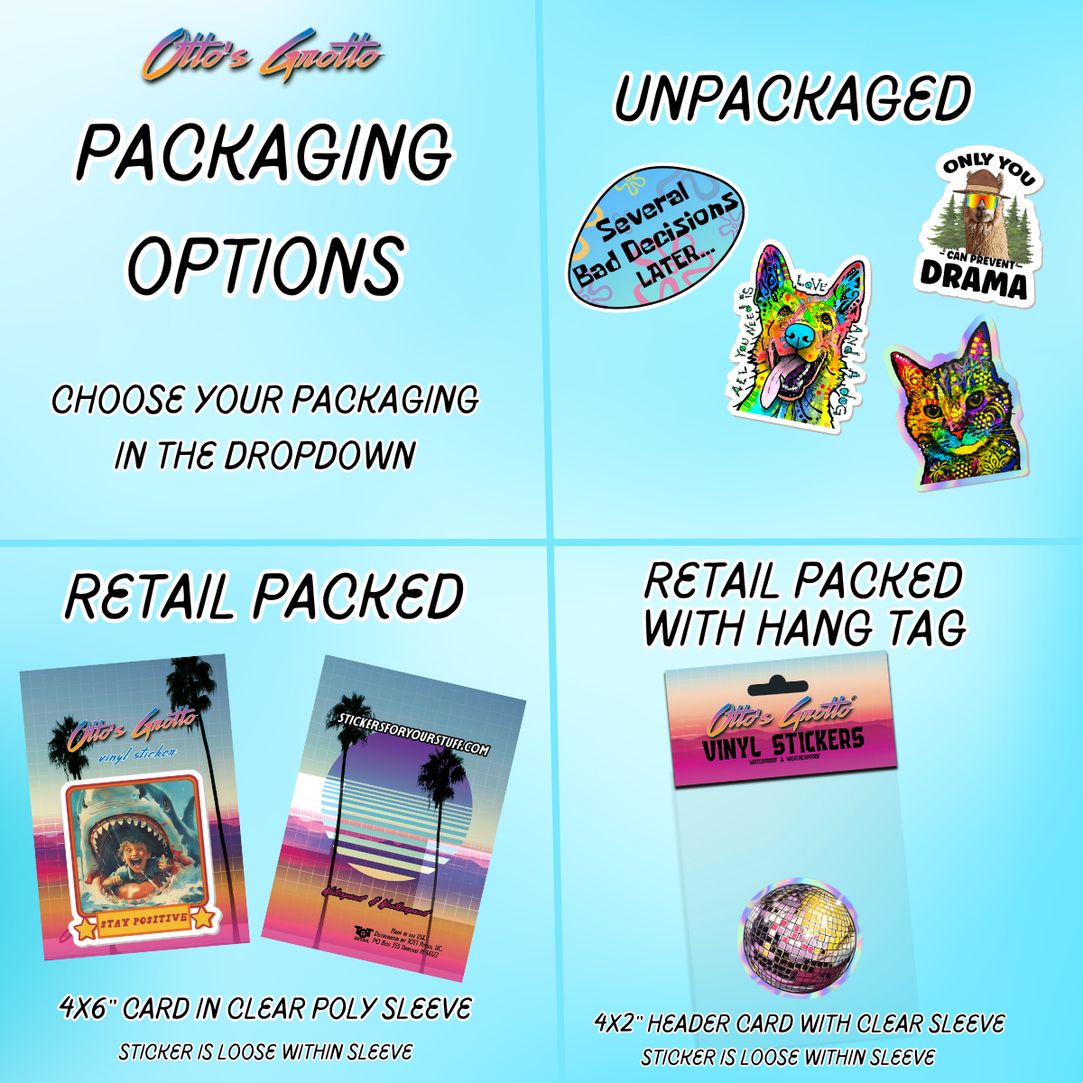 Otto's Grotto - Retro Sourdough Starter Sticker - Proud Parent Funny ...